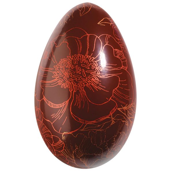 Easter Egg - Floral - Raspberry - Dark Chocolate 67% or Milk Chocolate ...